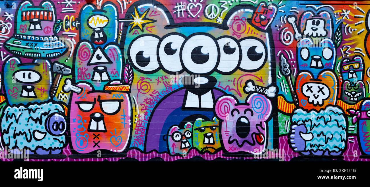 Graffiti, Street Art, Hamburg, Germany, Europe Stock Photo - Alamy