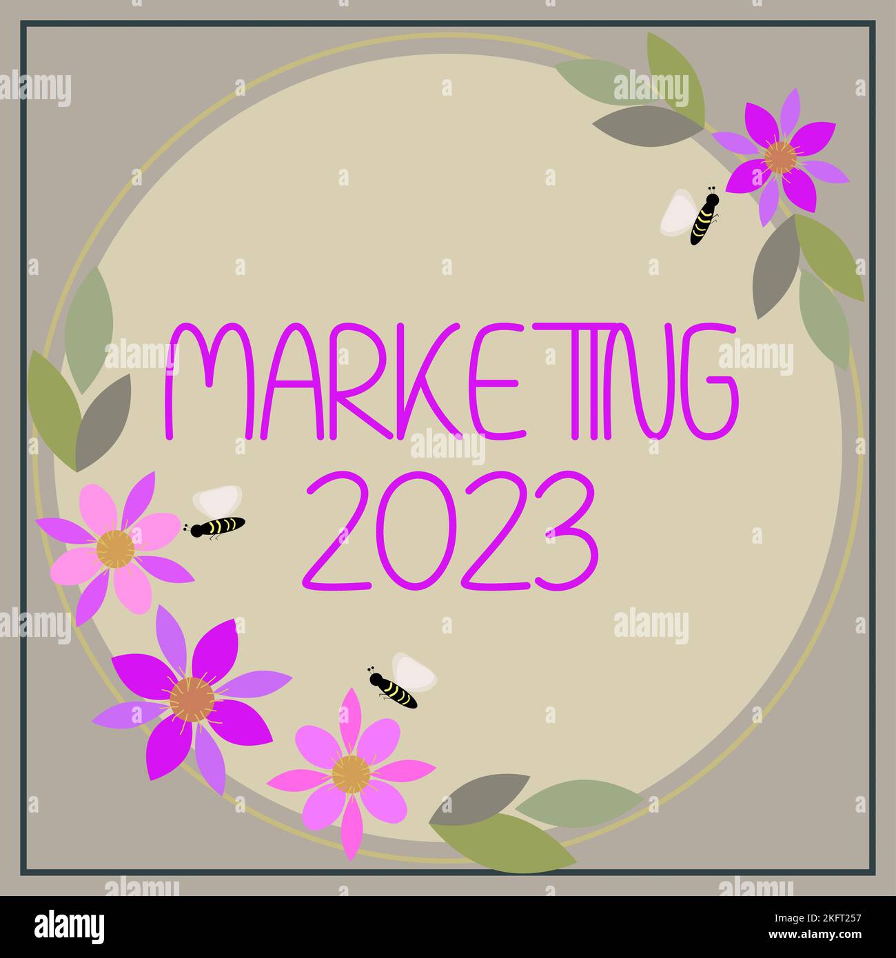 Text showing inspiration Marketing 2023. Business approach Commercial ...