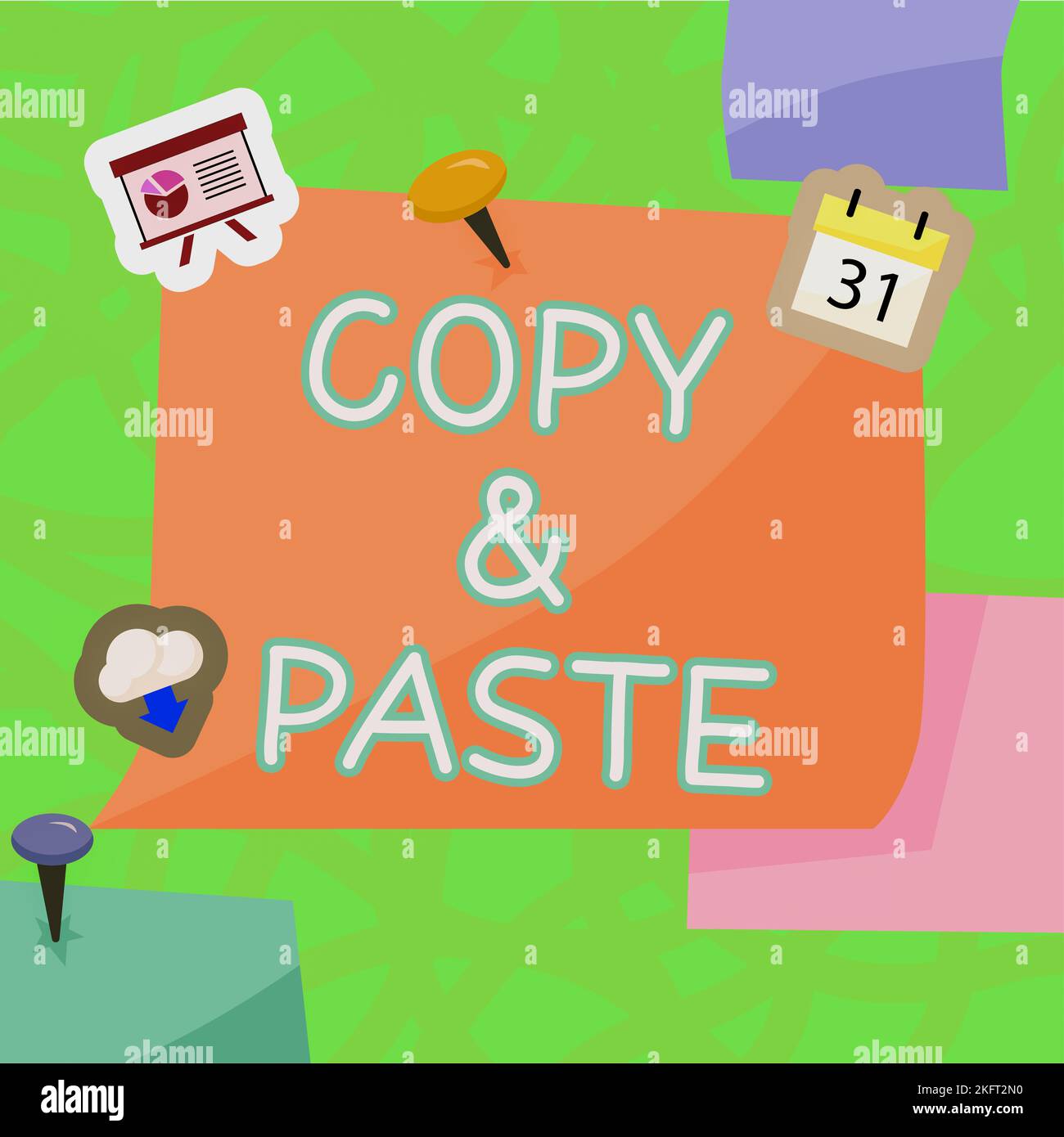 Text showing inspiration Copy Paste. Business approach an imitation ...