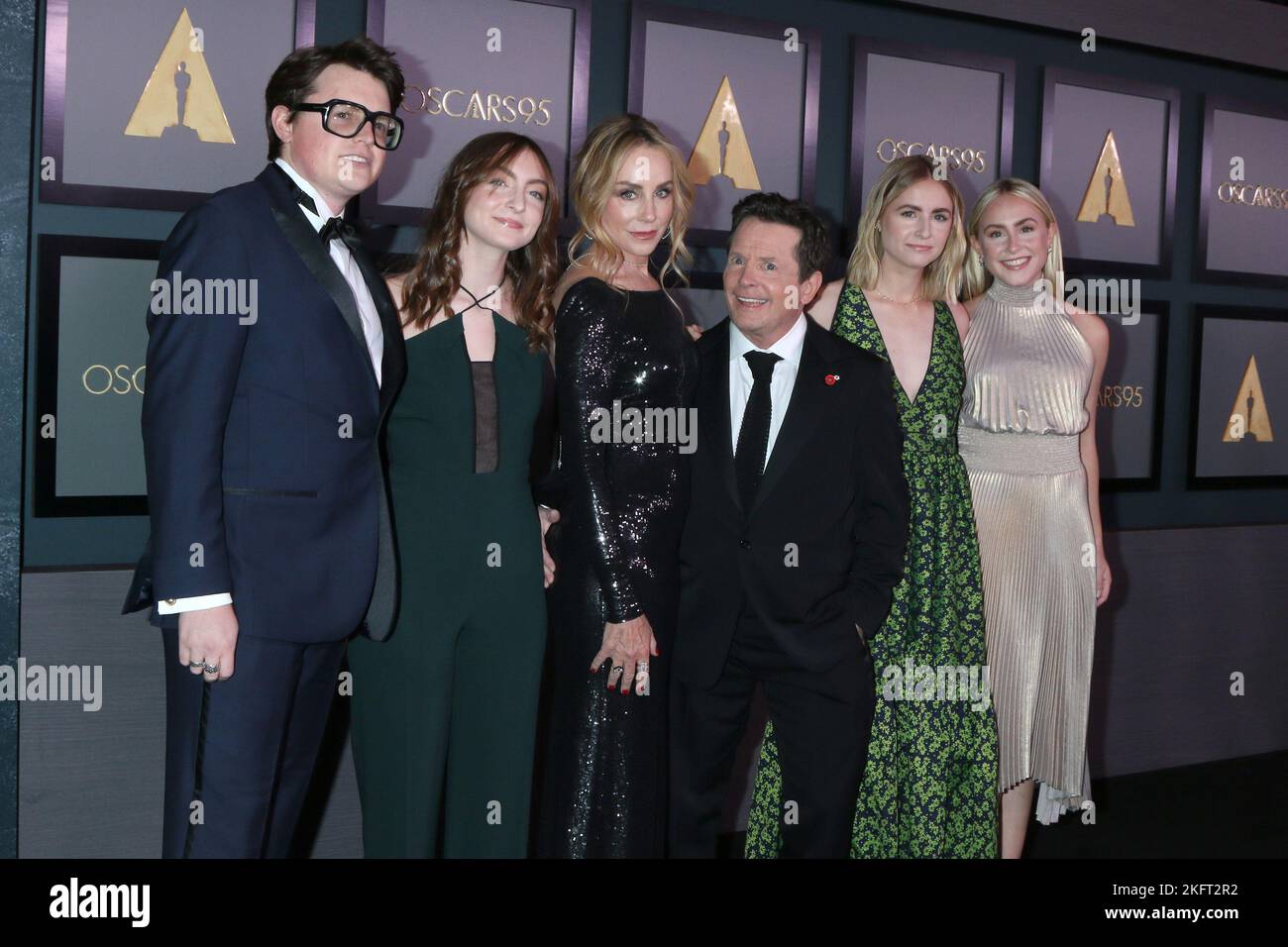 LOS ANGELES - NOV 19: Tracy Pollan, Michael J Fox, Children at the 13th ...