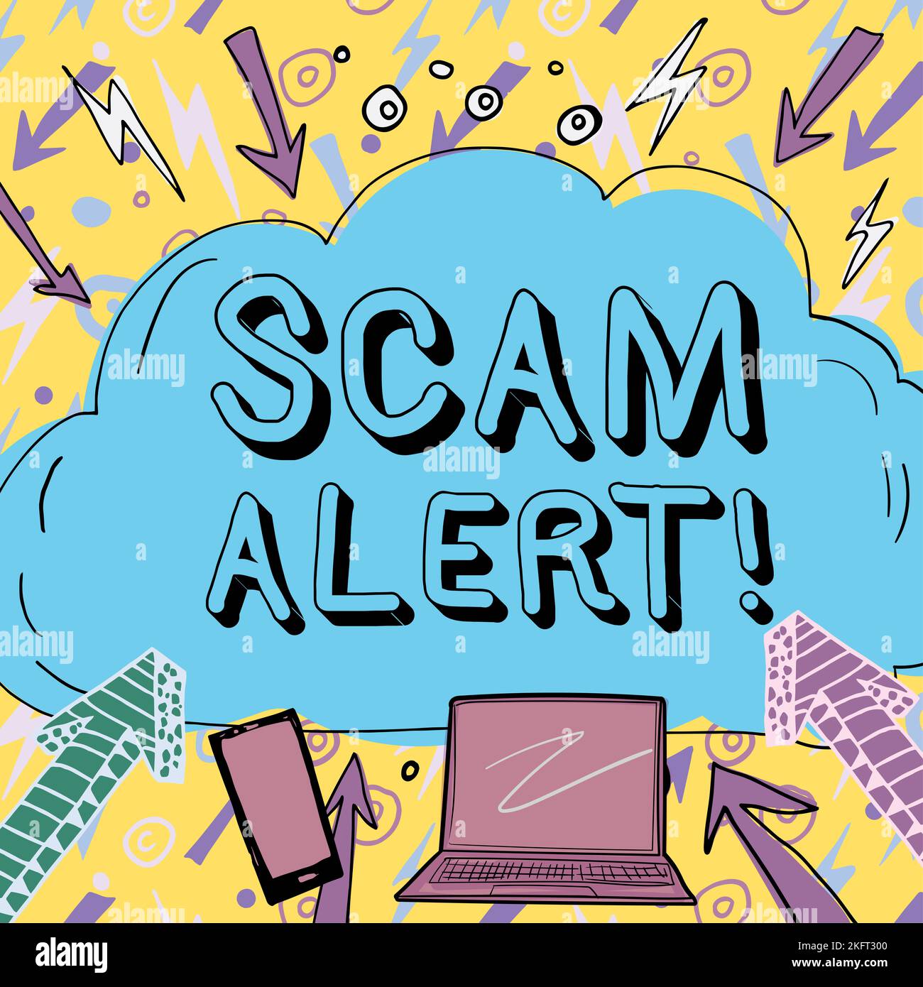 Writing displaying text Scam Alert. Concept meaning warning someone ...