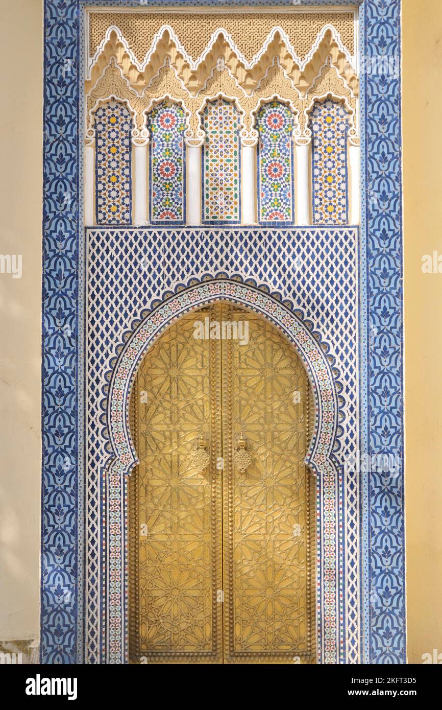 Portal of the Royal Palace (Palais Royal) (Dar el-Makhzen) at the Place ...
