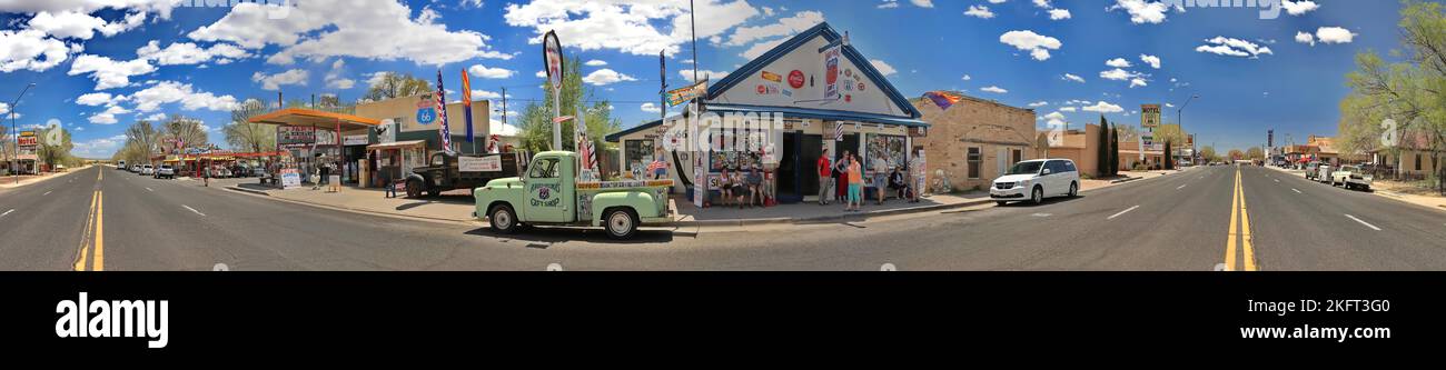 Western town in Seligman on historic Route 66 in the Wild West ...