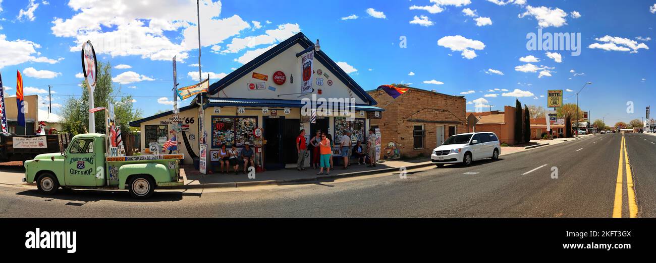 Western town in Seligman on historic Route 66 in the Wild West ...