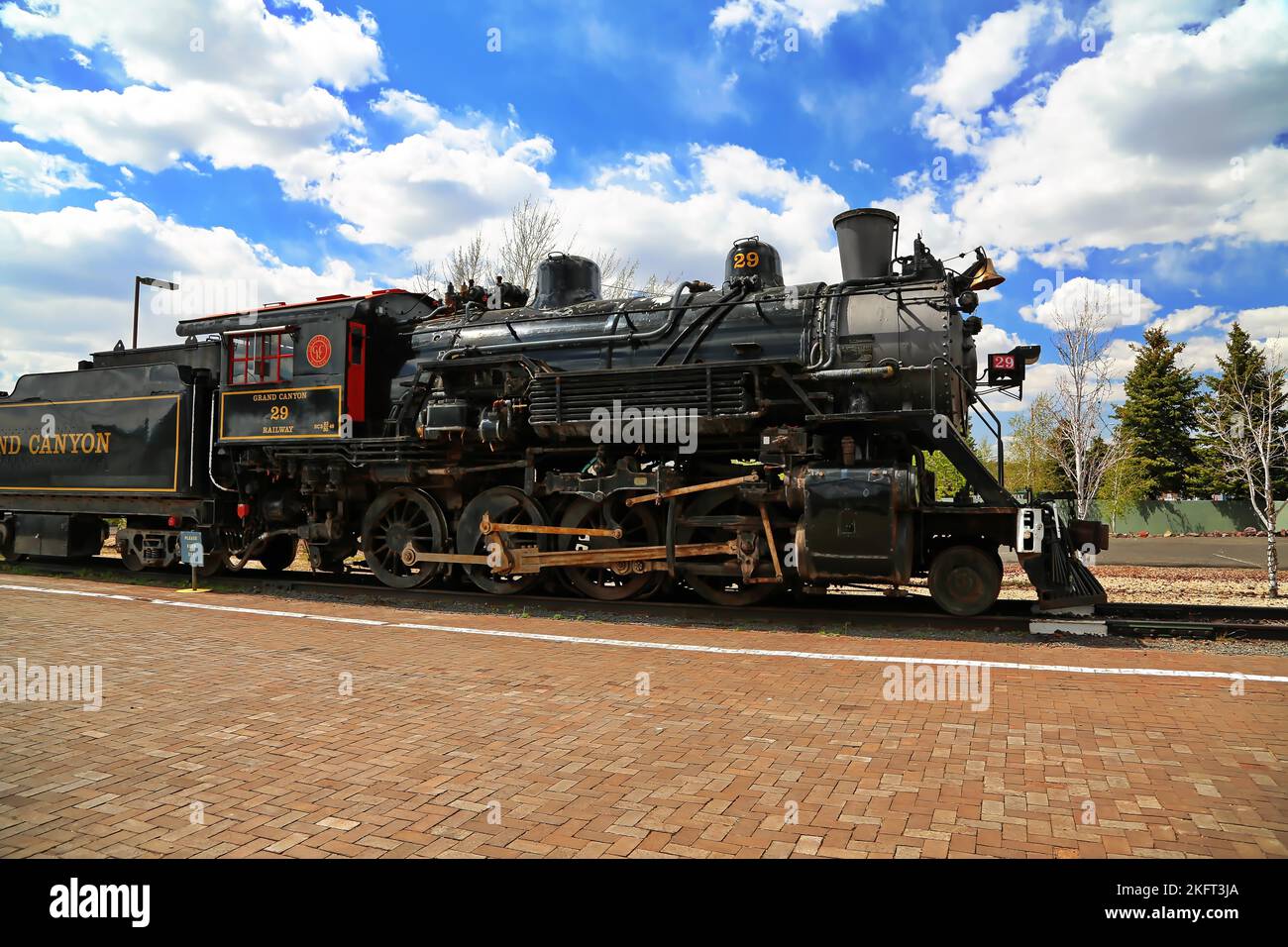 Steam locomotive in Seligman on historic Route 66 in the Wild West ...