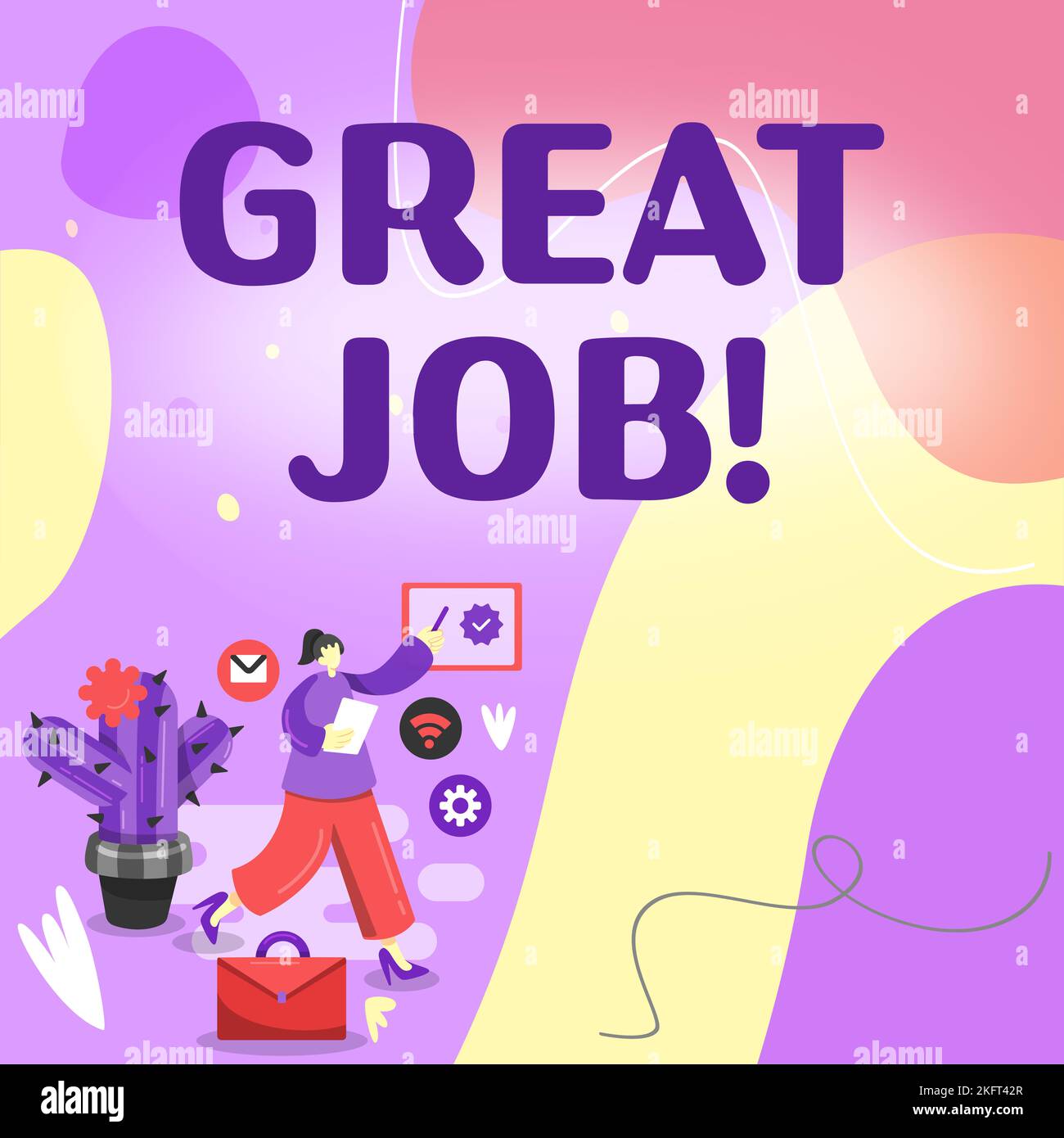 Inspiration showing sign Great Job. Internet Concept used praising someone for something they ...