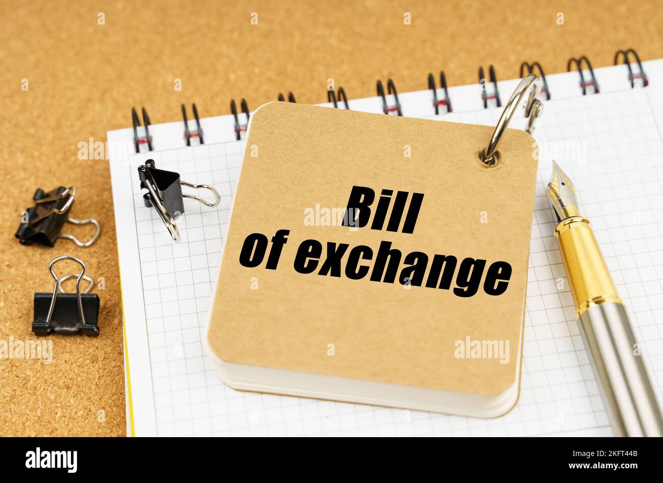 Economy and business concept. On the table is a pen and a notebook with ...