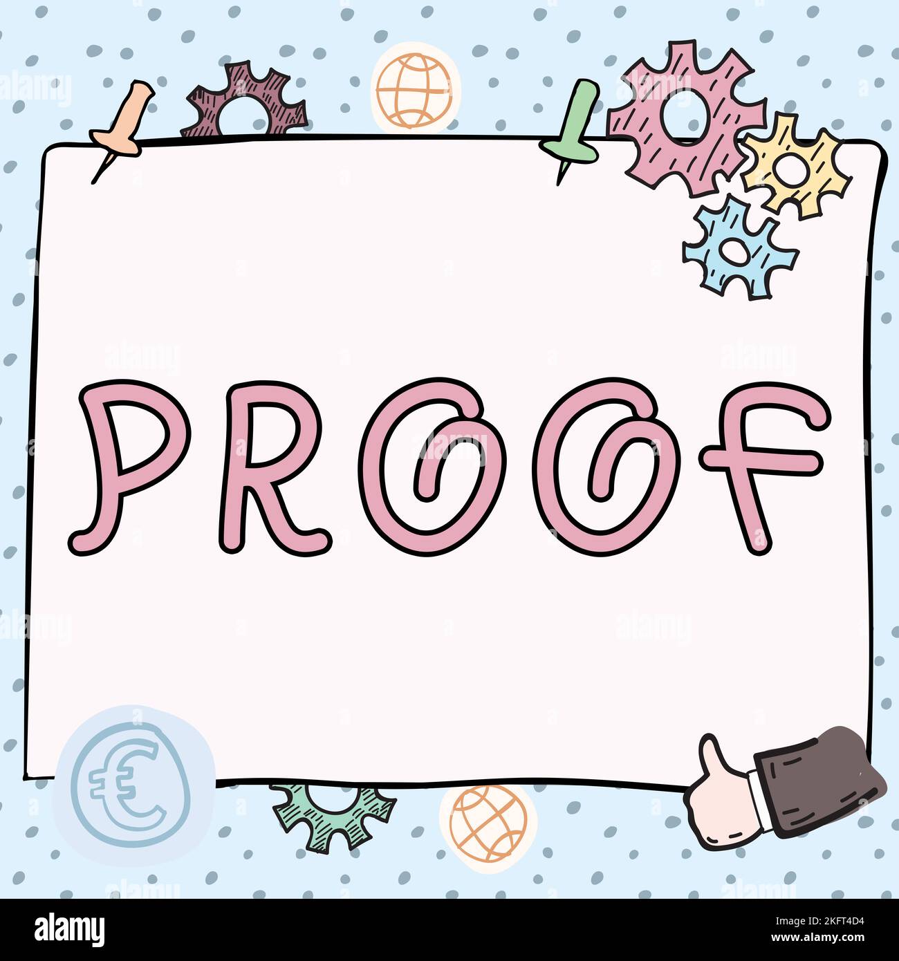 Inspiration showing sign Proof. Word Written on evidence or argument ...