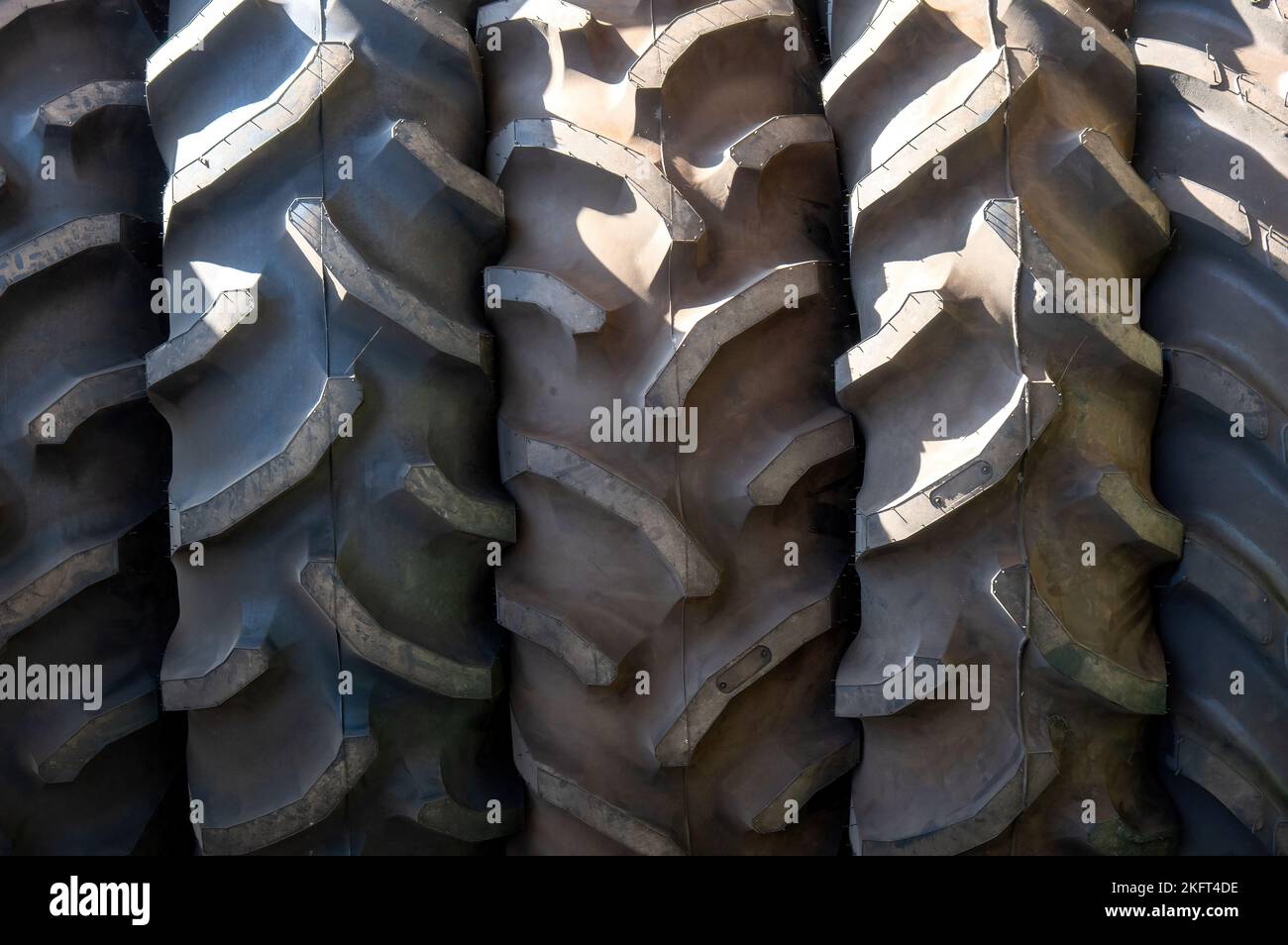 A Big tires for agricultural tractors Stock Photo - Alamy