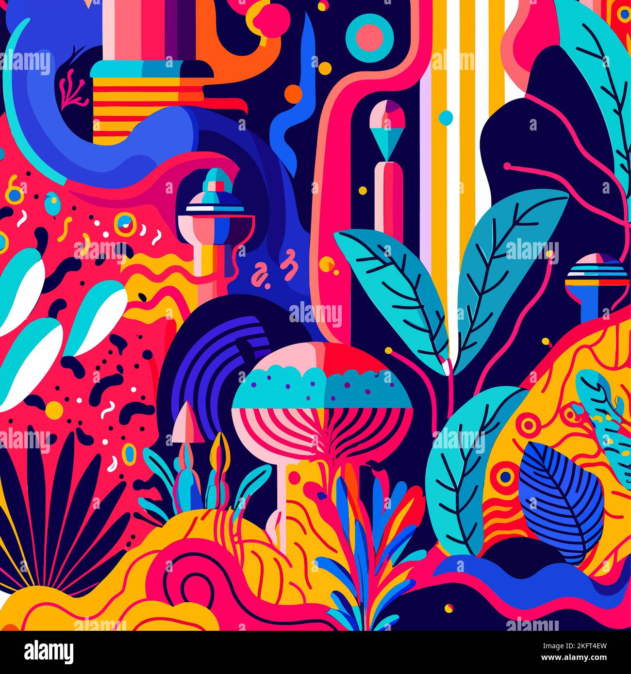 A vector illustration of an abstract colorful background Stock Vector ...