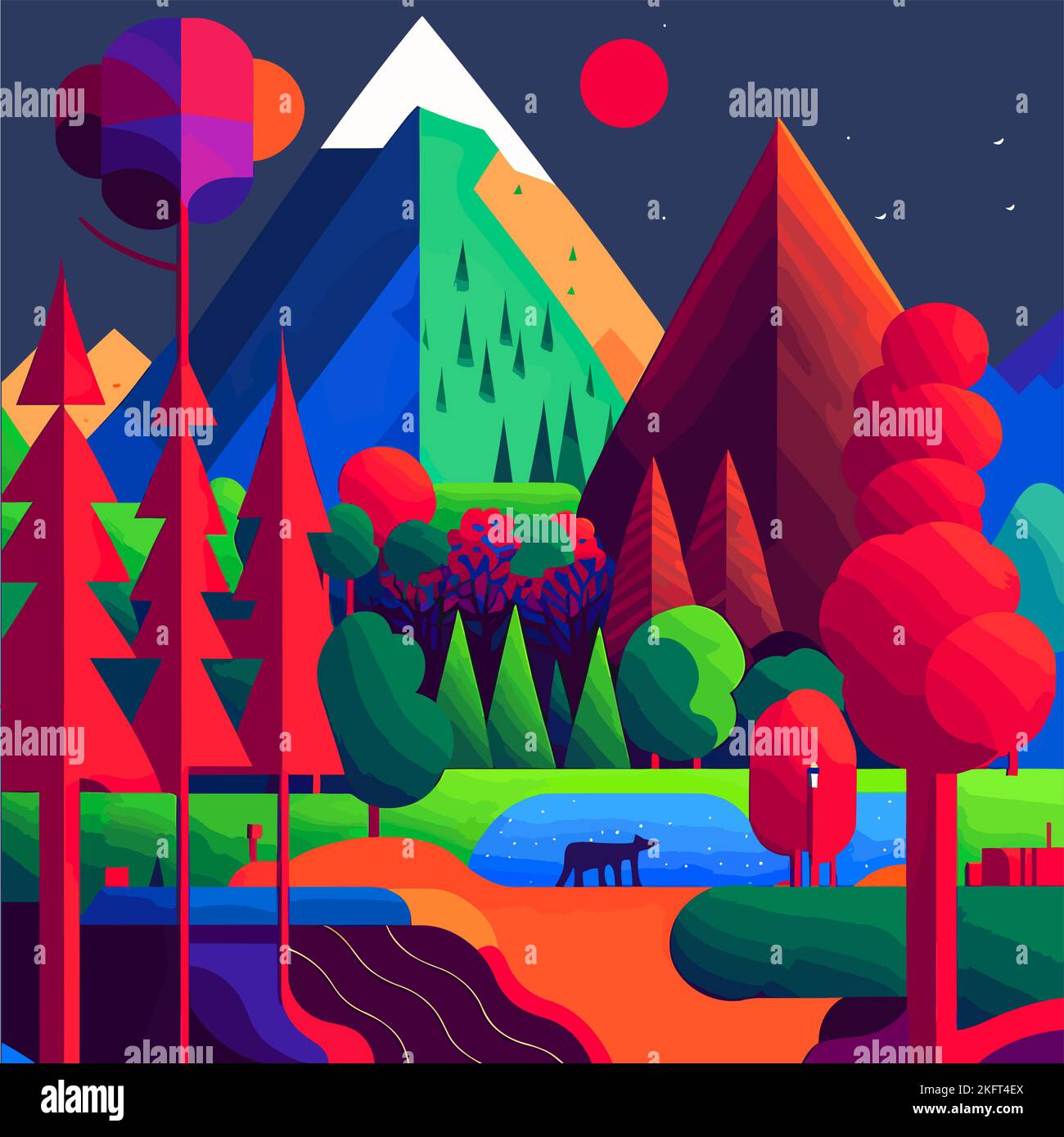 Abstract nature vector Stock Vector Images - Alamy