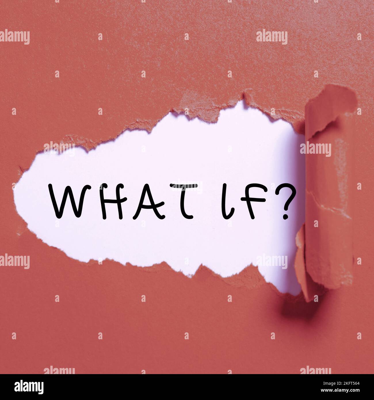 Conceptual caption What If. Concept meaning Study all possibilities ...