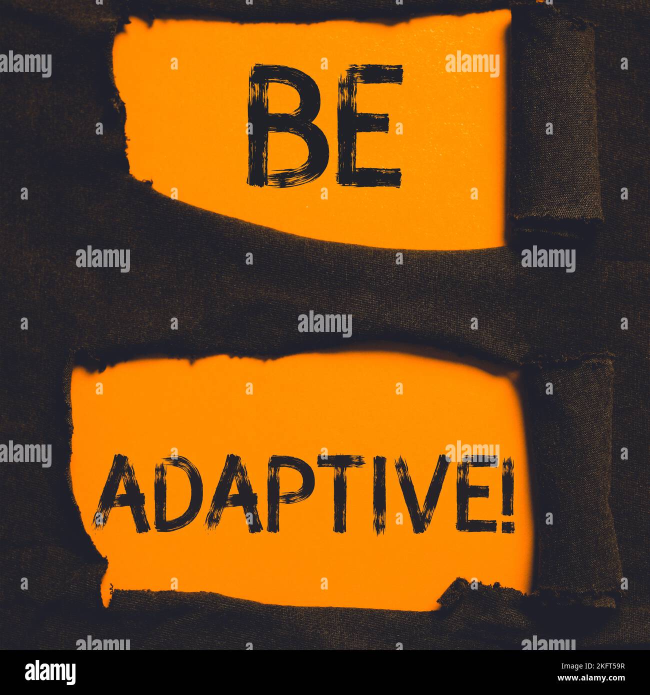 Sign displaying Be Adaptive. Business approach make the difference ...