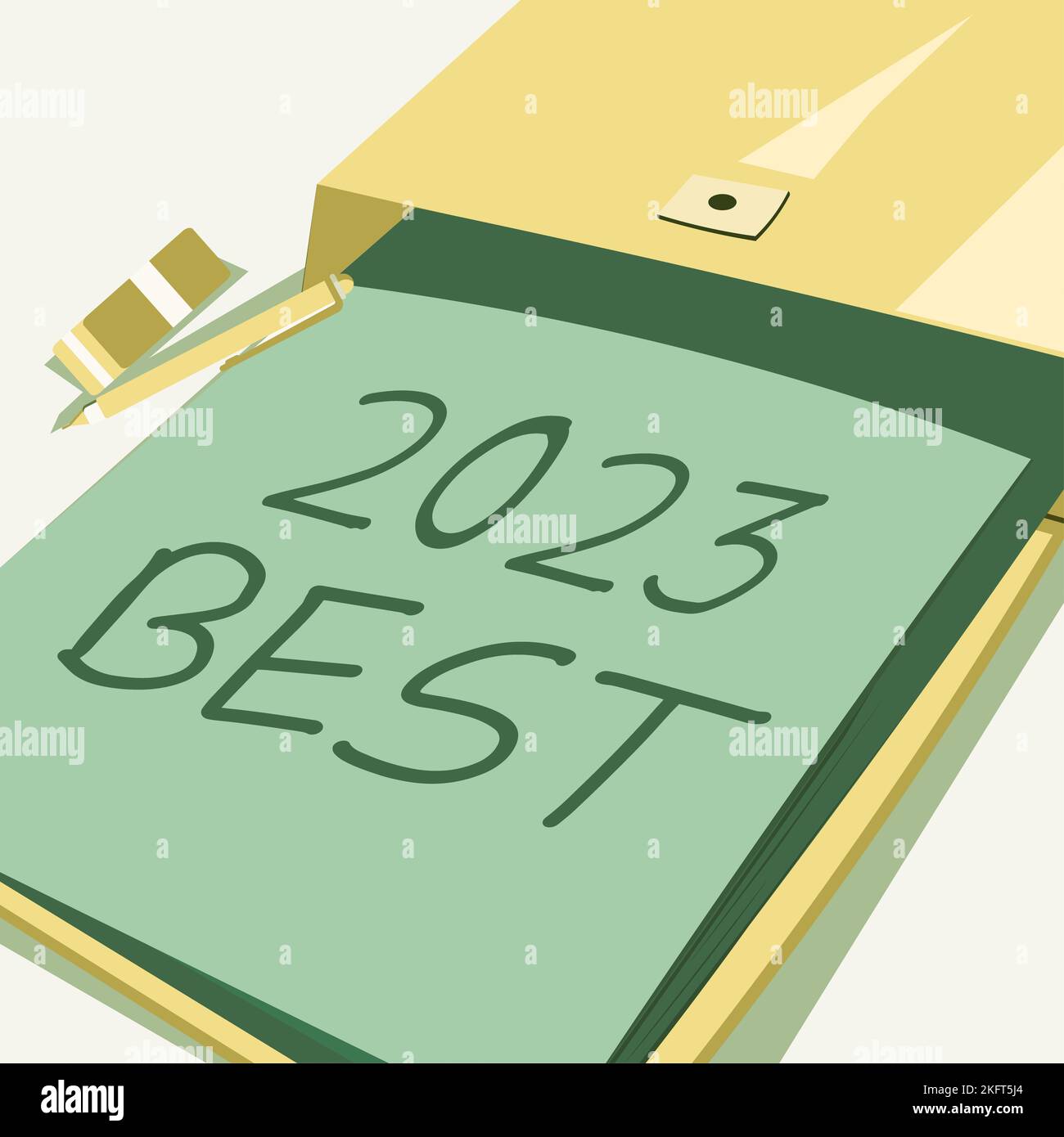 Hand writing sign 2023 Best. Business idea Highest quality done in all ...