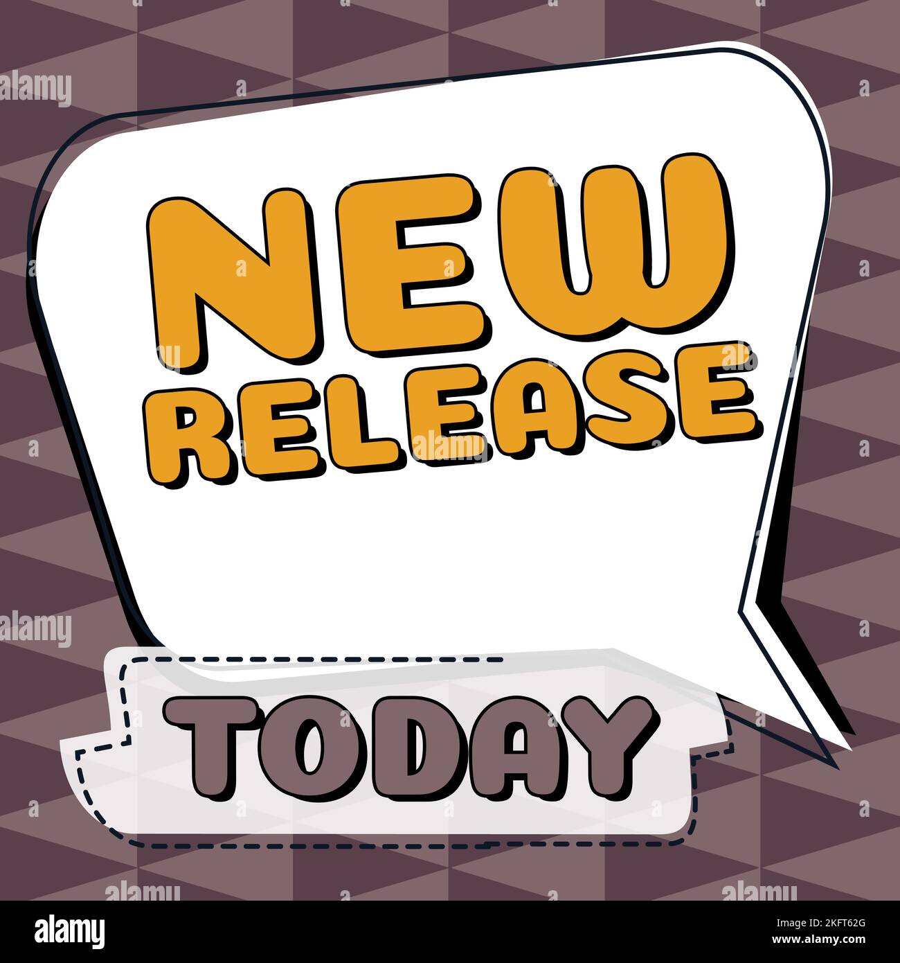 Text sign showing New Release. Internet Concept announcing something ...