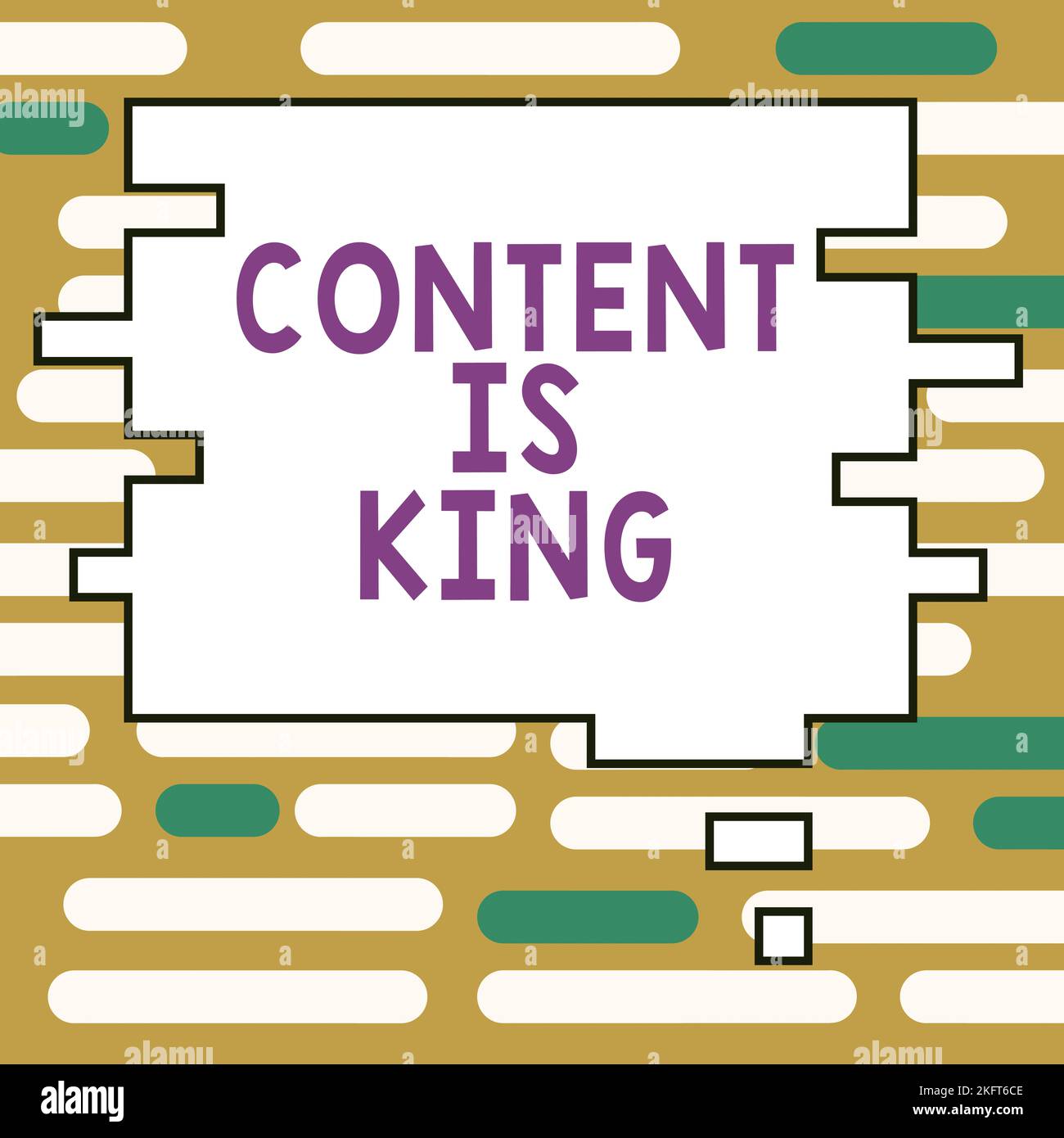 Conceptual caption Content Is King. Word for Content is the heart of ...