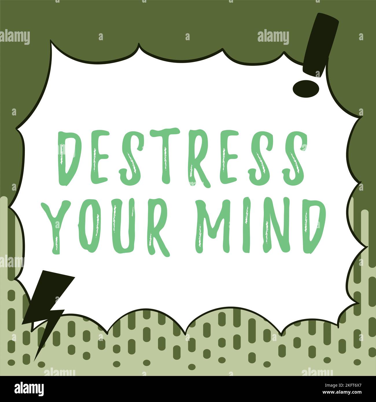 Hand writing sign Destress Your Mind. Concept meaning to release mental ...