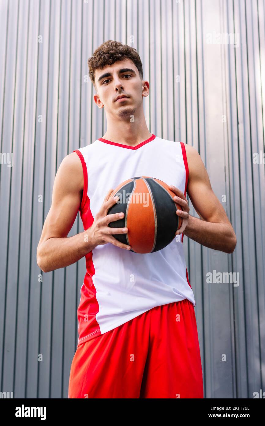 Portrait male streetball player hi-res stock photography and images - Alamy