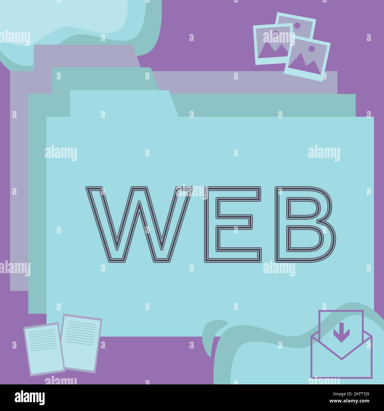 Handwriting text Web. Business overview a system of Internet servers ...