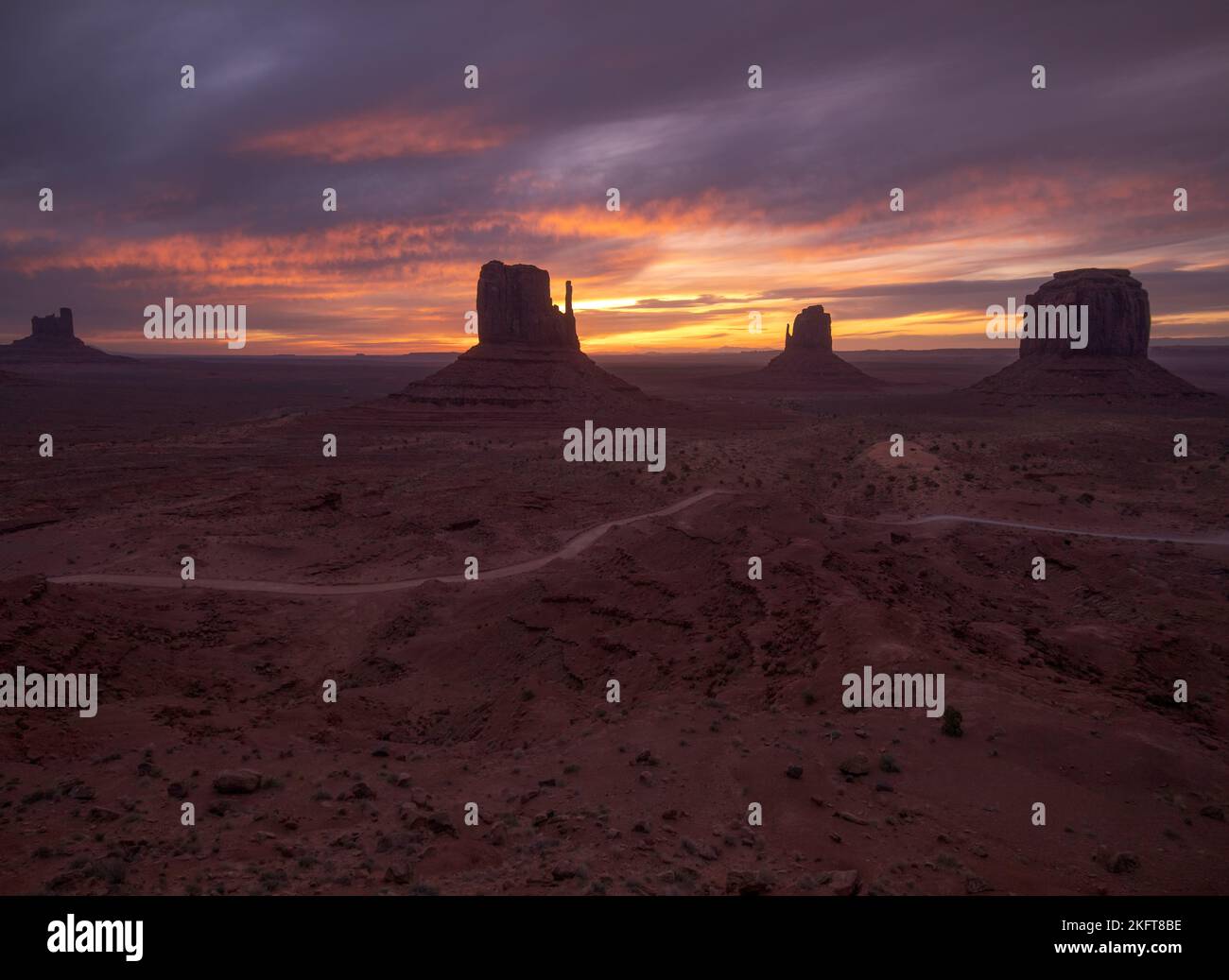 Breathtaking drone view of stone formations and dry desert with curly ...