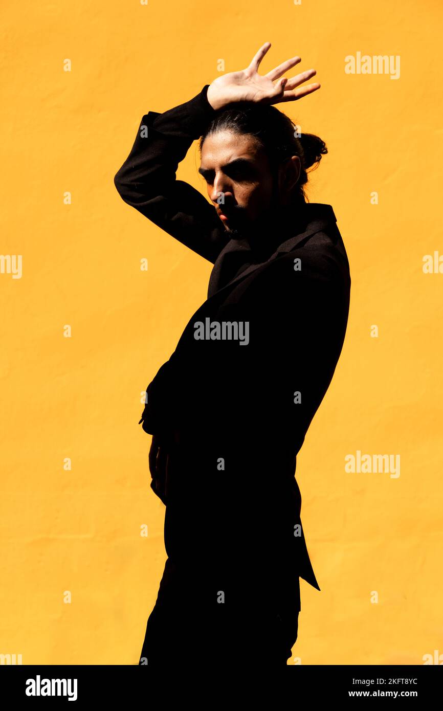 Man dancing alone in suit hi-res stock photography and images - Alamy
