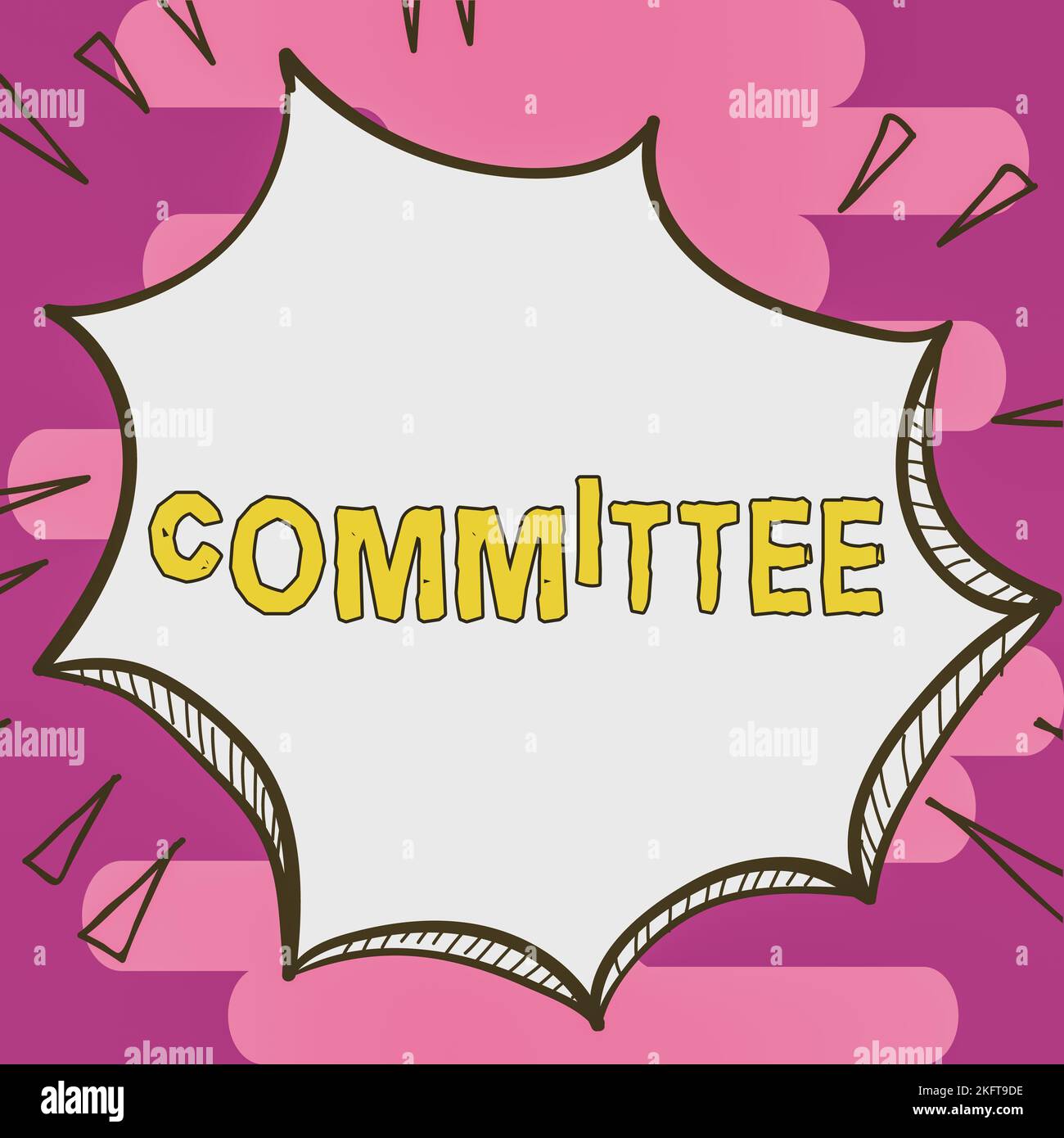 Conceptual display Committee. Word for Group of people appointed for a ...