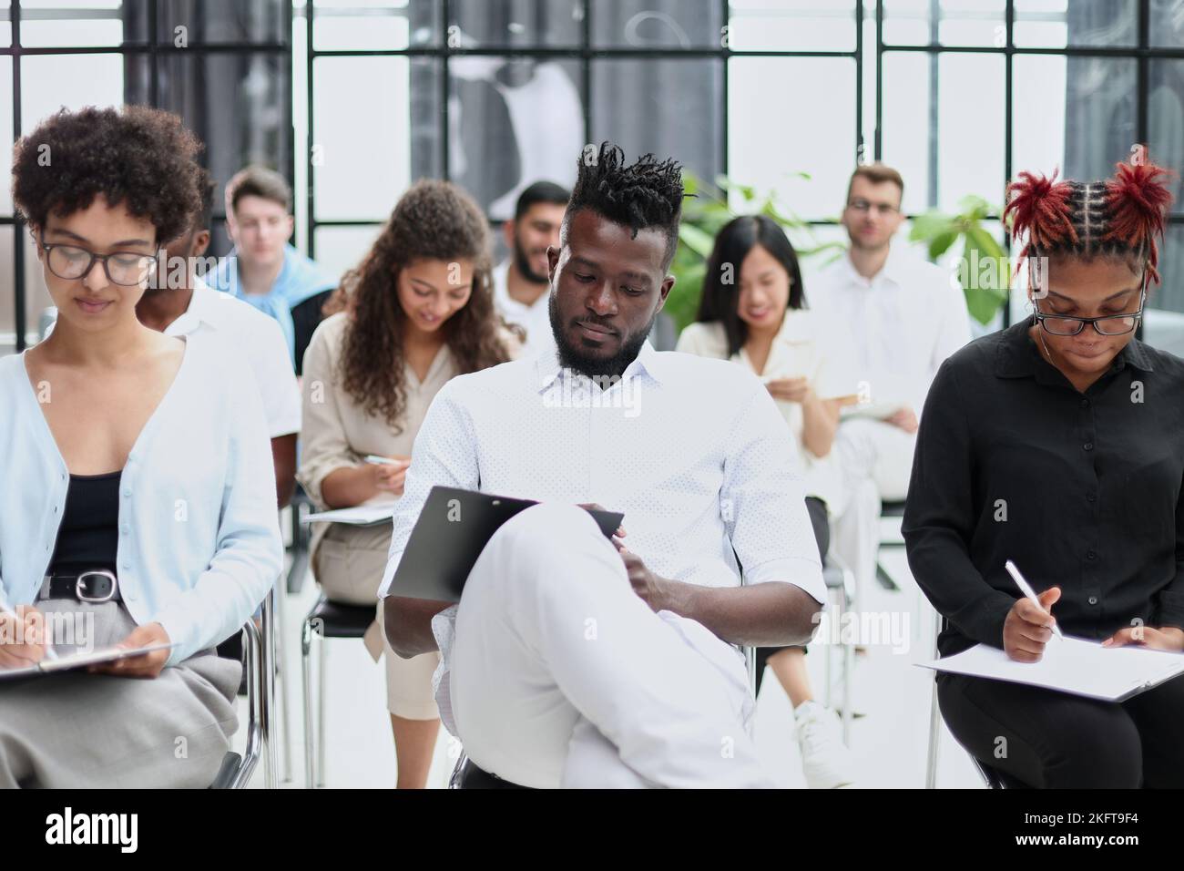 business people attending a seminar in board room Stock Photo - Alamy