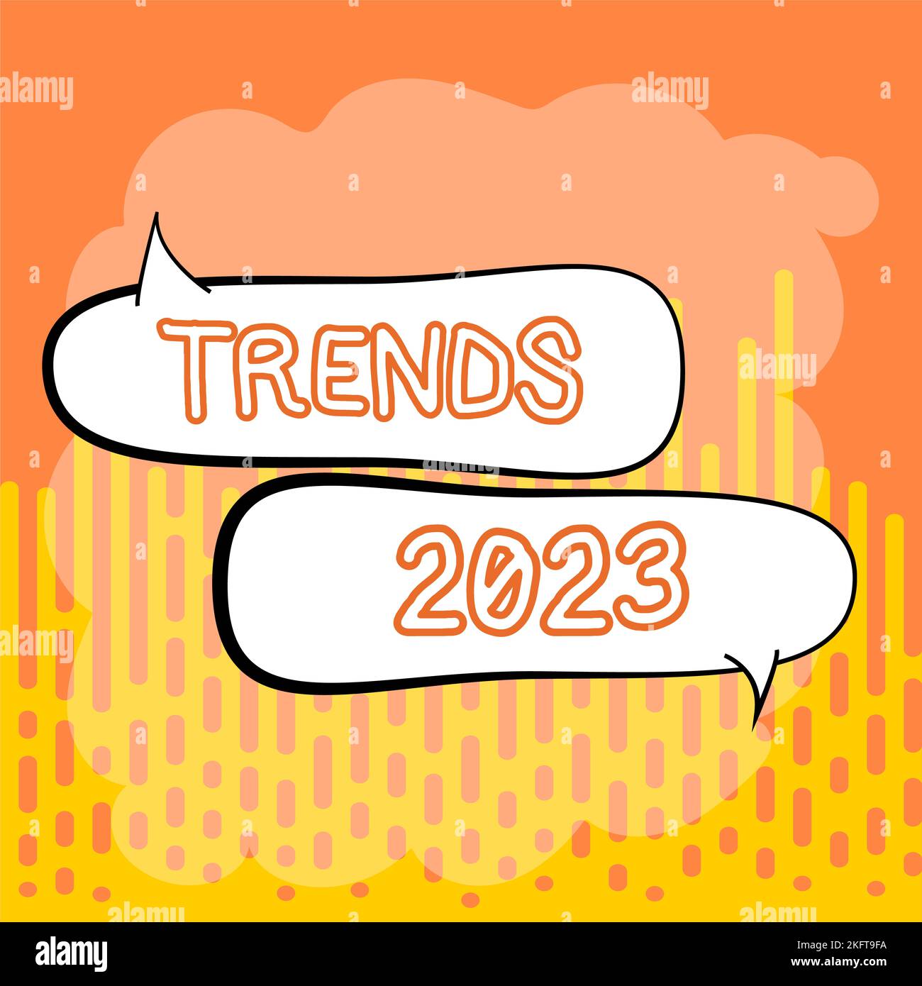 Text showing inspiration Trends 2023. Concept meaning Upcoming year ...