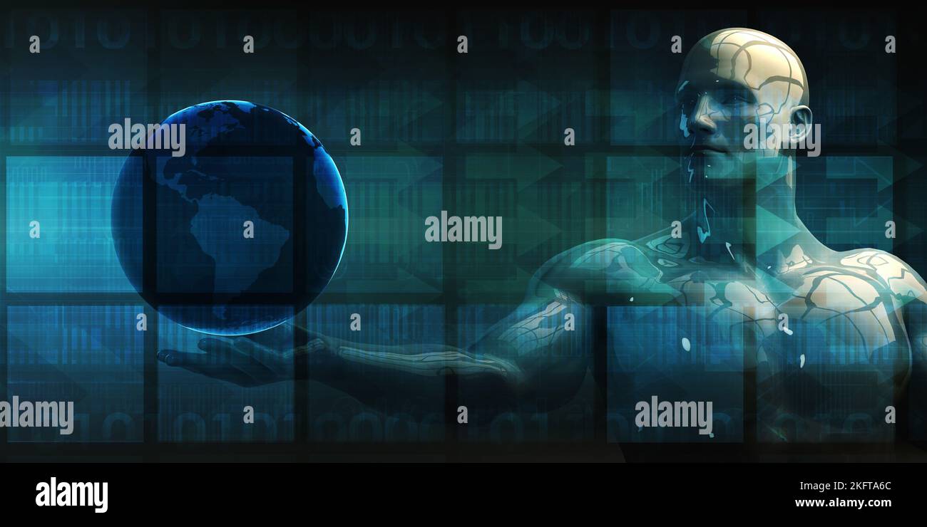 Global Access of Service and Technology Solutions System Stock Photo ...