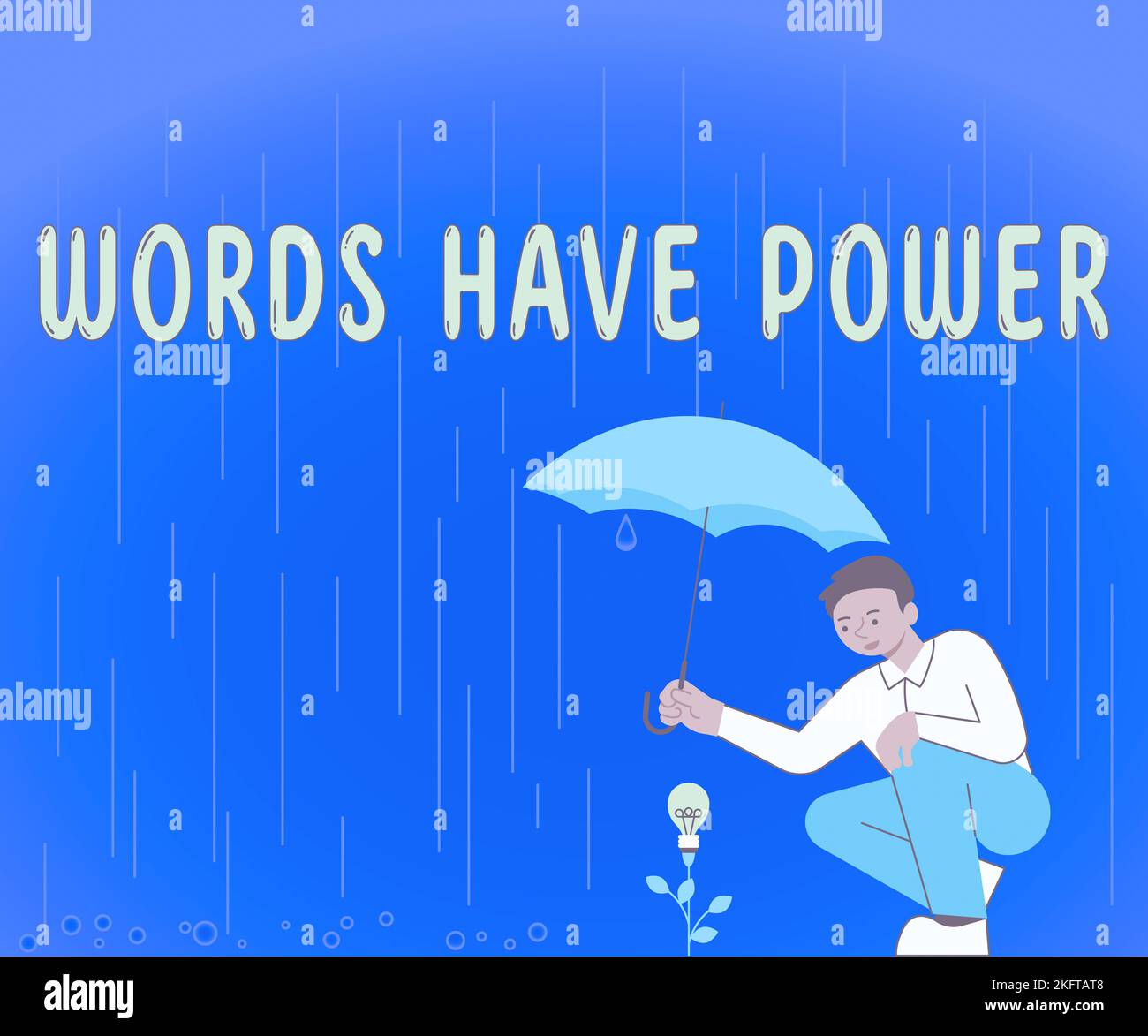 Conceptual caption Words Have Power. Business overview Energy Ability ...