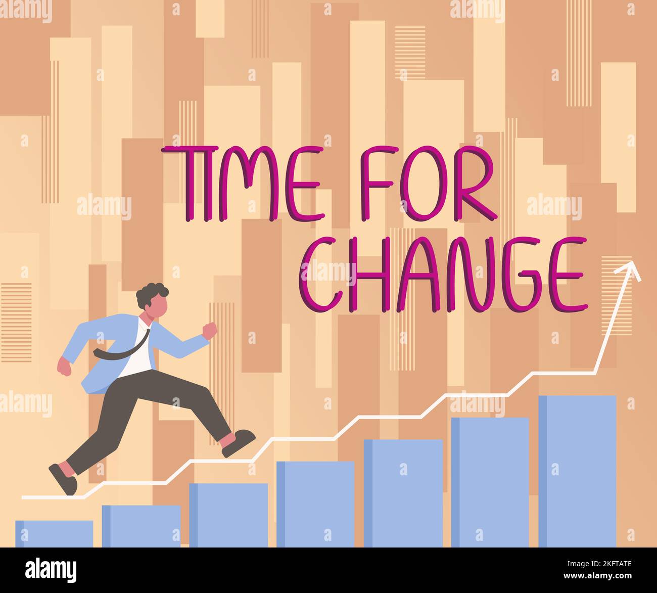 Writing displaying text Time For Change. Business approach Transition ...