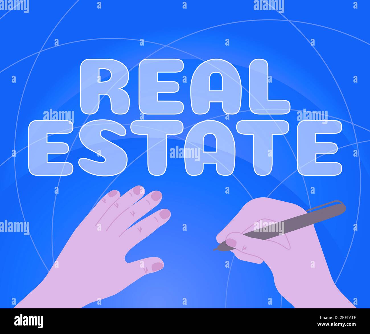 Text showing inspiration Real Estate. Concept meaning the property ...