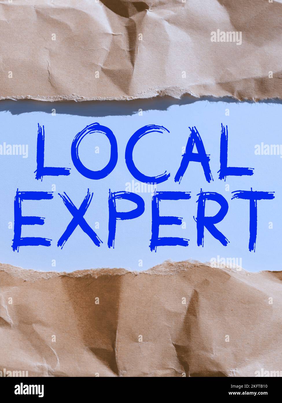 Sign displaying Local Expert. Word for offers expertise and assistance ...