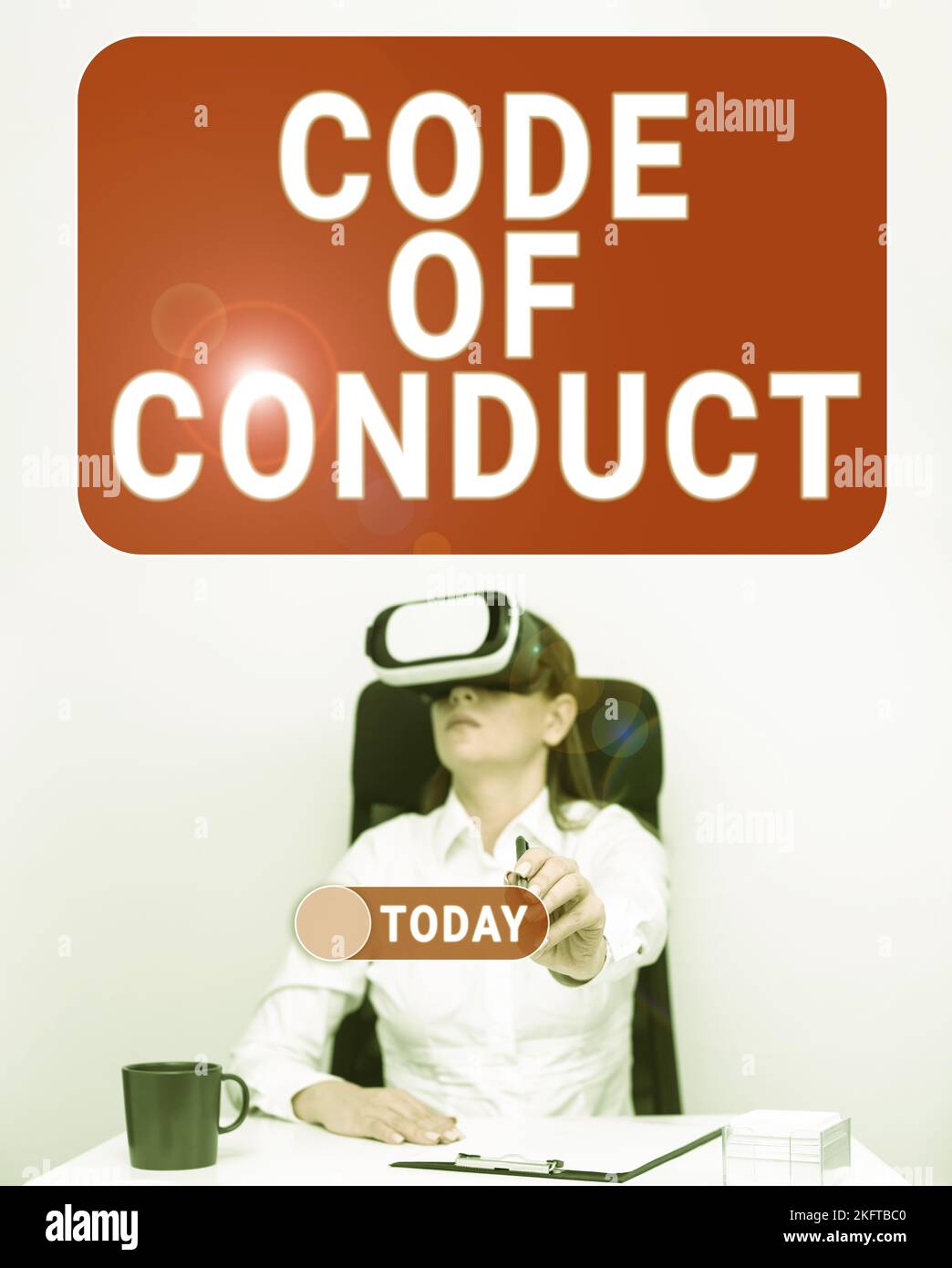 Hand writing sign Code Of Conduct. Business concept Ethics rules moral ...