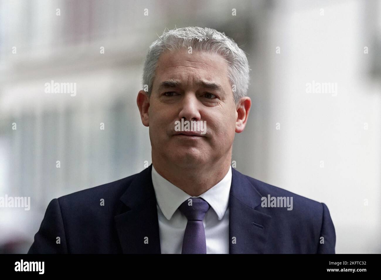 Health Secretary Steve Barclay arrives at BBC Broadcasting House in ...