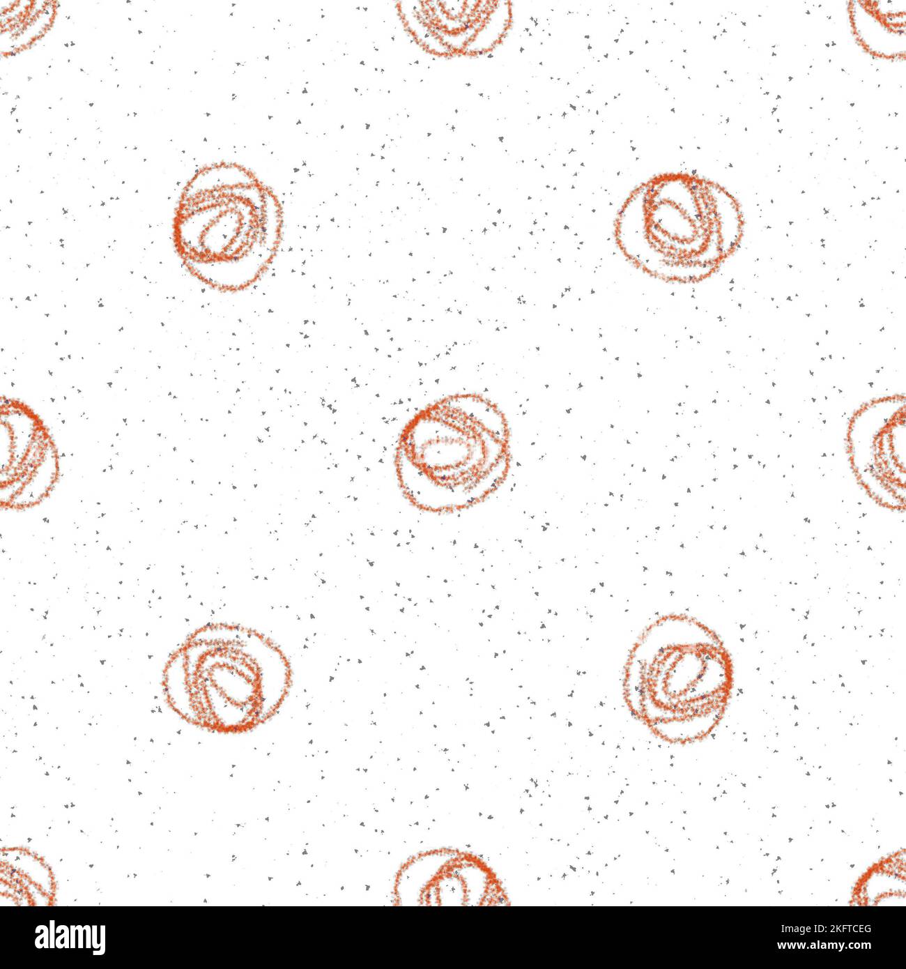 Hand Drawn Snowflakes Christmas Seamless Pattern. Subtle Flying Snow ...