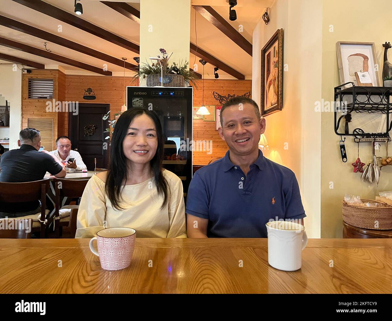 Wanning, China's Hainan Province. 17th Nov, 2022. Li Shihong (R) and ...