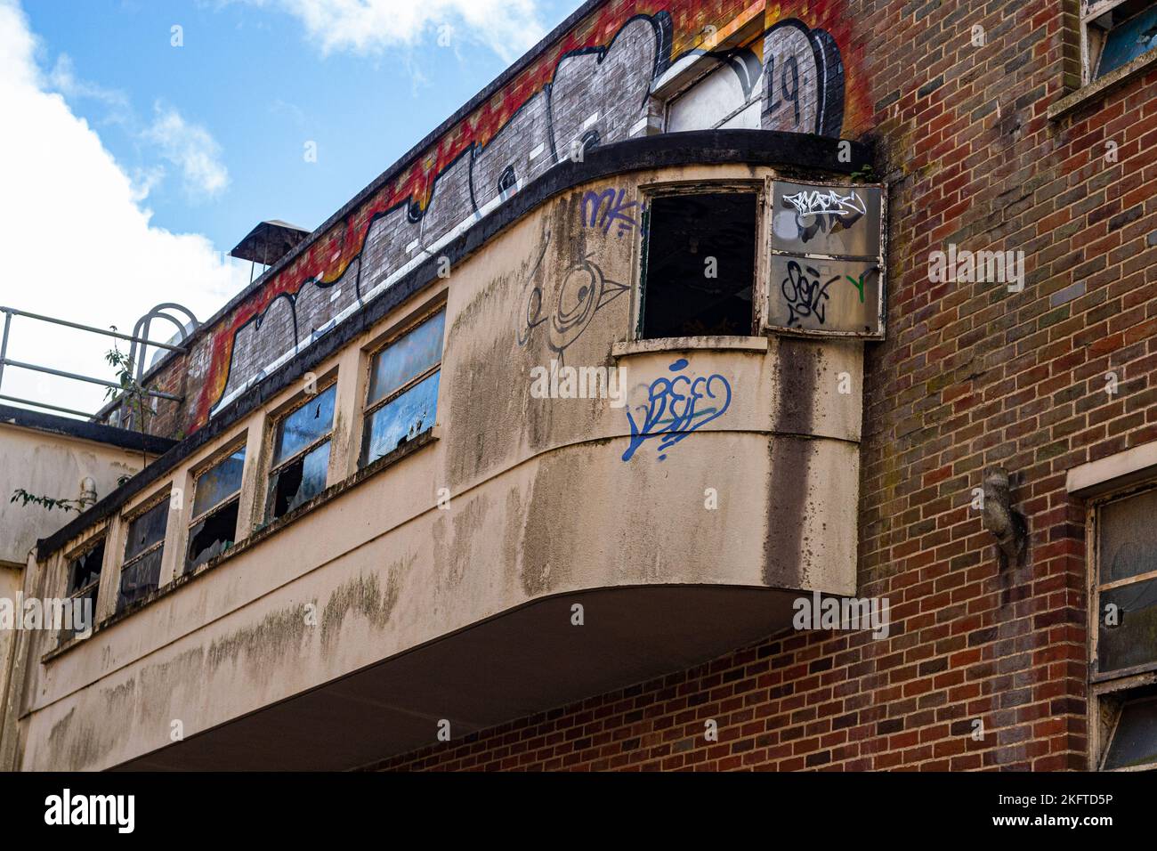Exterior Detail of a Section of the Dangerous, Derelict Torridge Vale ...