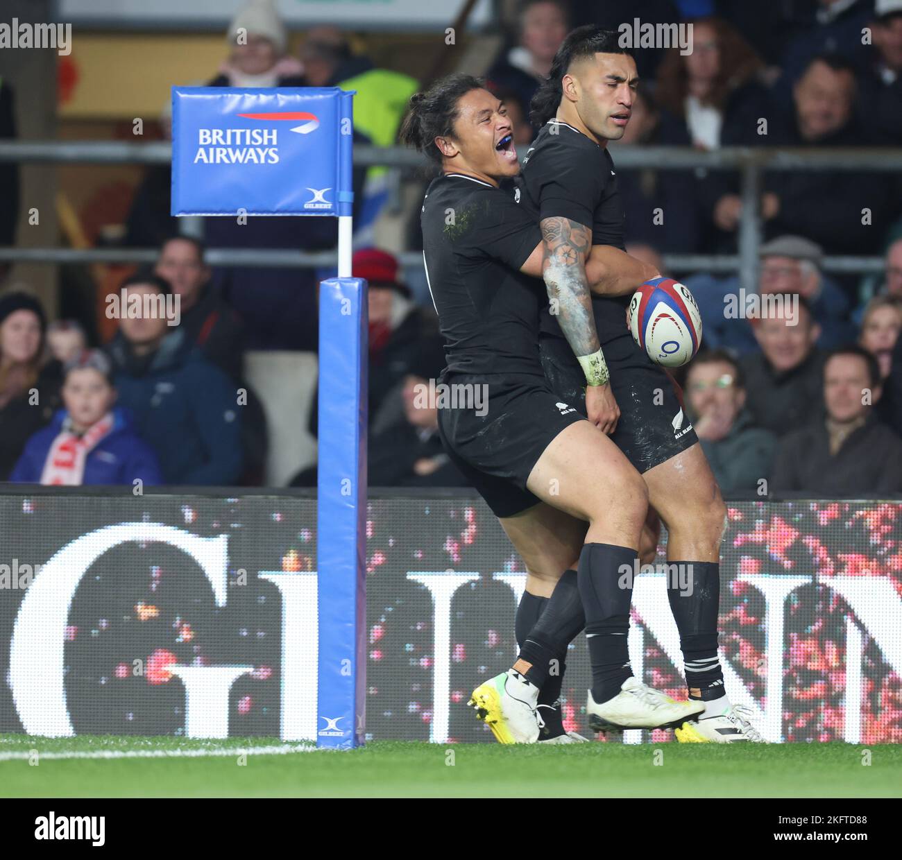 London ENGLAND - November 19: Rieko Loane of New Zealand celebrates his ...