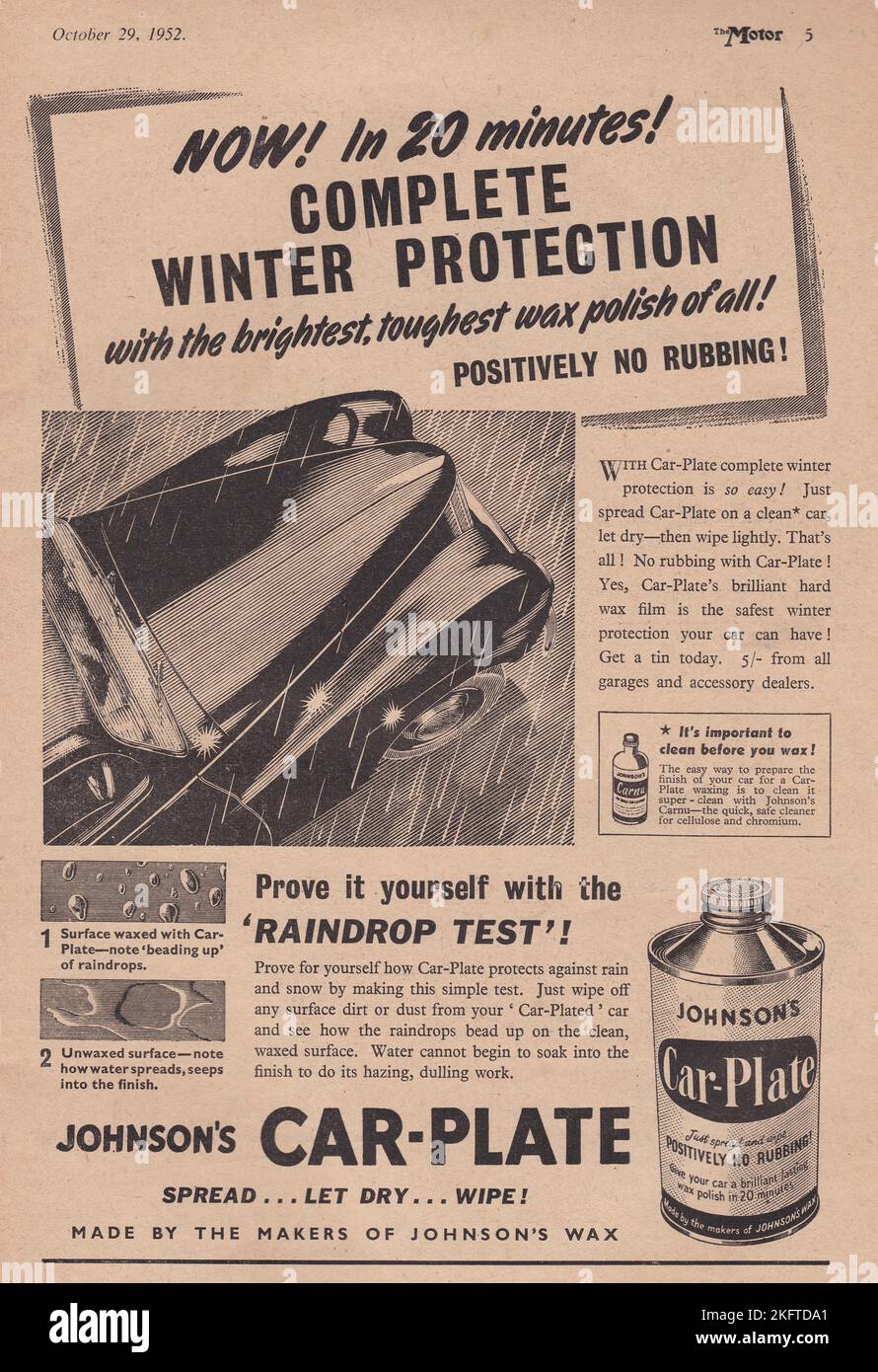 Johnsons car plate hi-res stock photography and images - Alamy