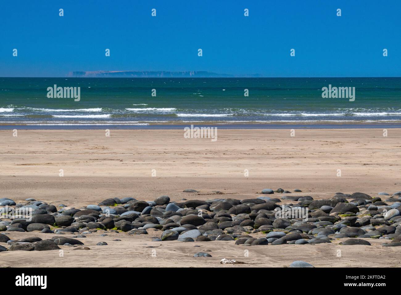 Beach View Looking Over Pebbles and Northam Beach to the Atlantic Ocean ...