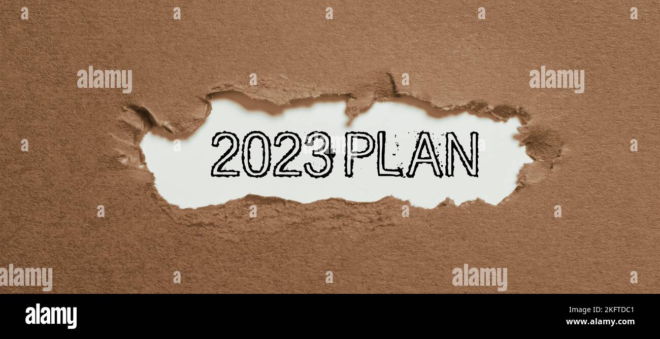 Hand writing sign 2023 Plan. Word Written on setting up your goals and ...