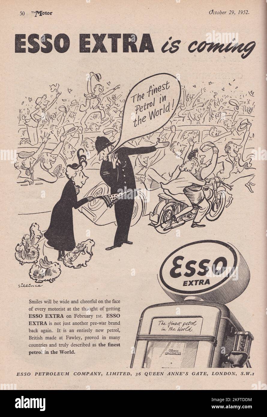 Esso Petroleum Company Limited - Esso Extra Stock Photo - Alamy