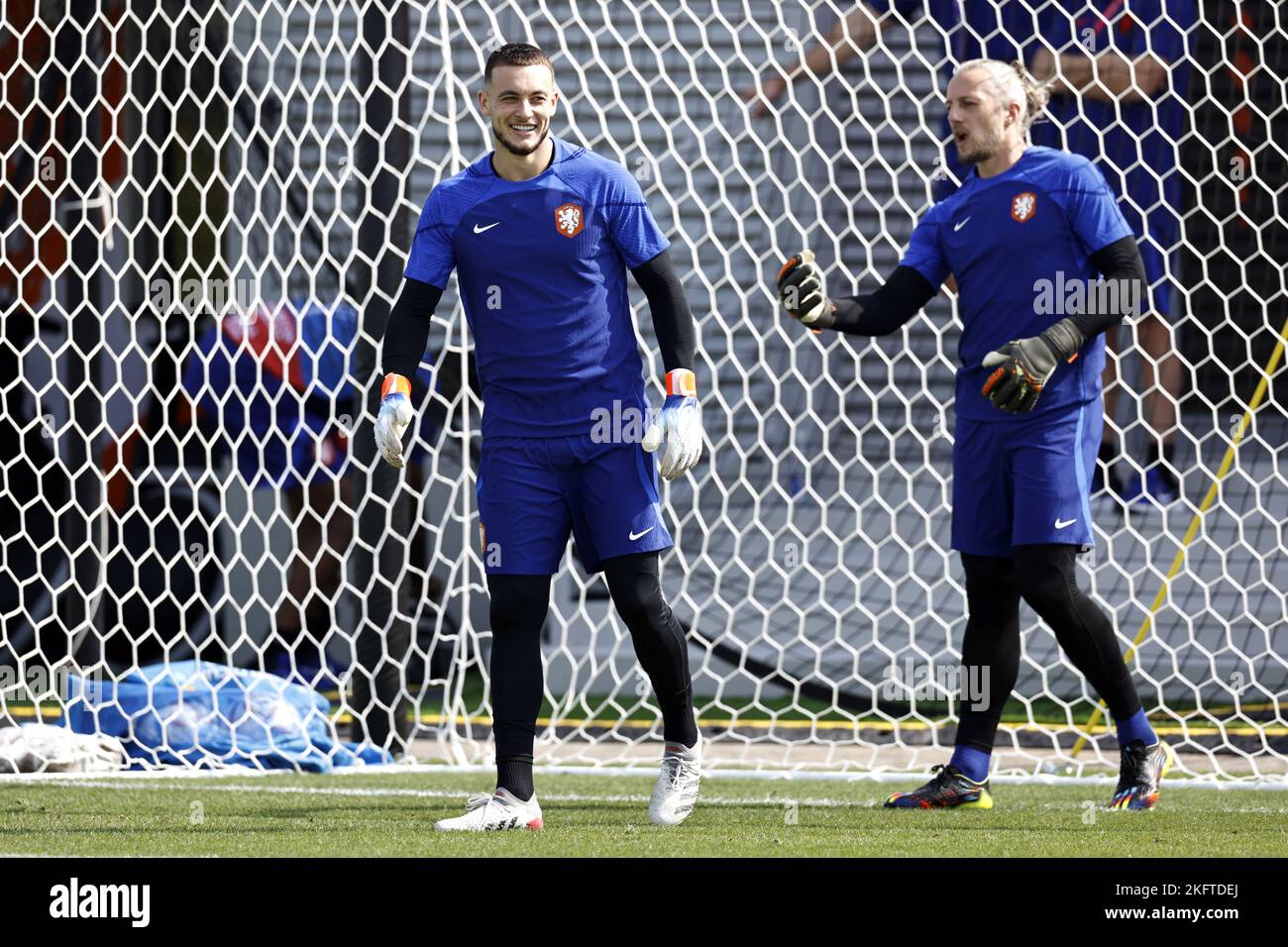 Doha, Qatar. November 20, 2022, DOHA - (lr) Justin Bijlow, Remko ...