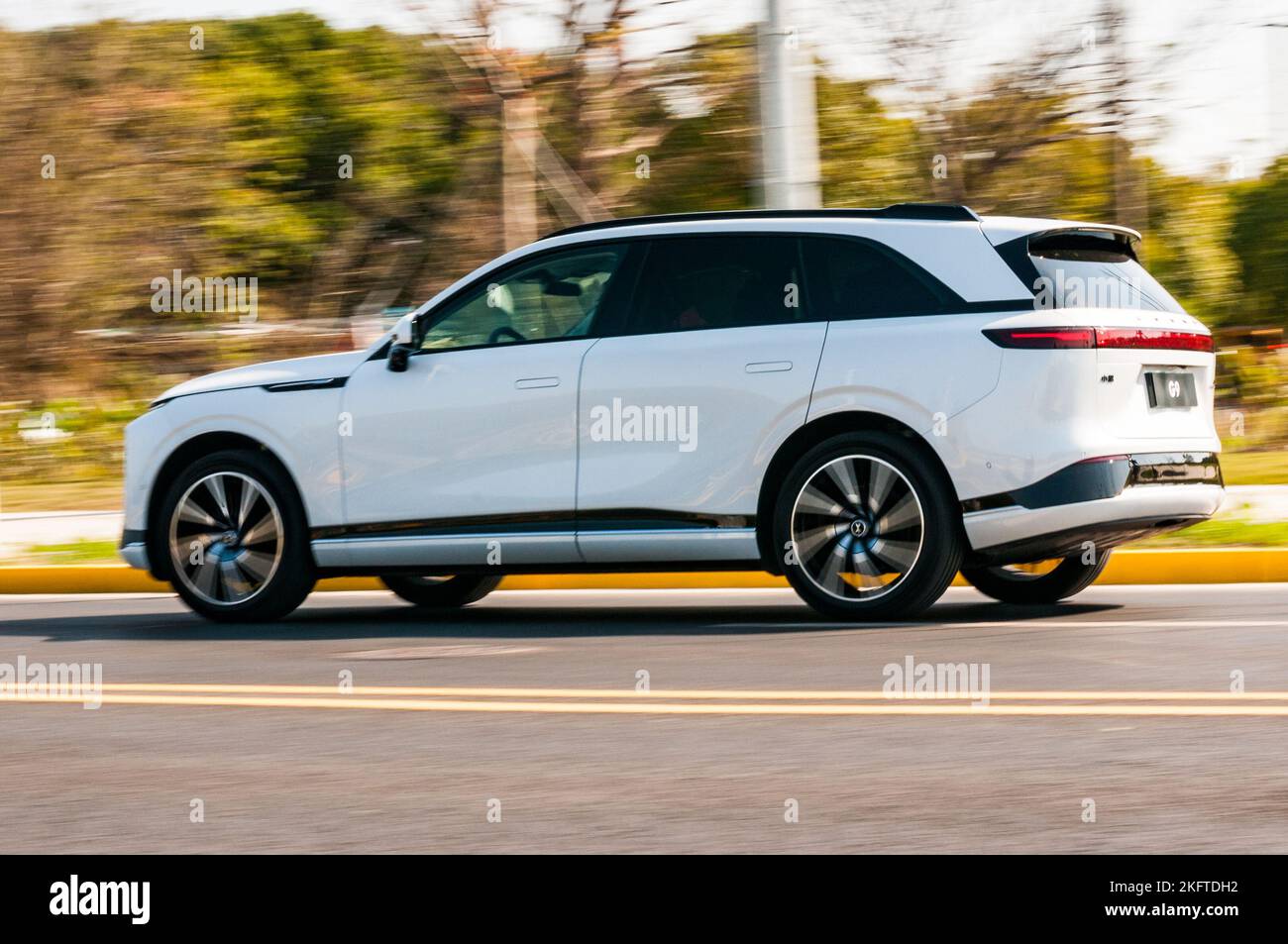 Long range 4WD performance version of the XPeng G9 electric SUV being ...