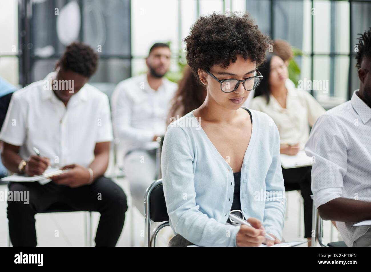 business people attending a seminar in board room Stock Photo - Alamy