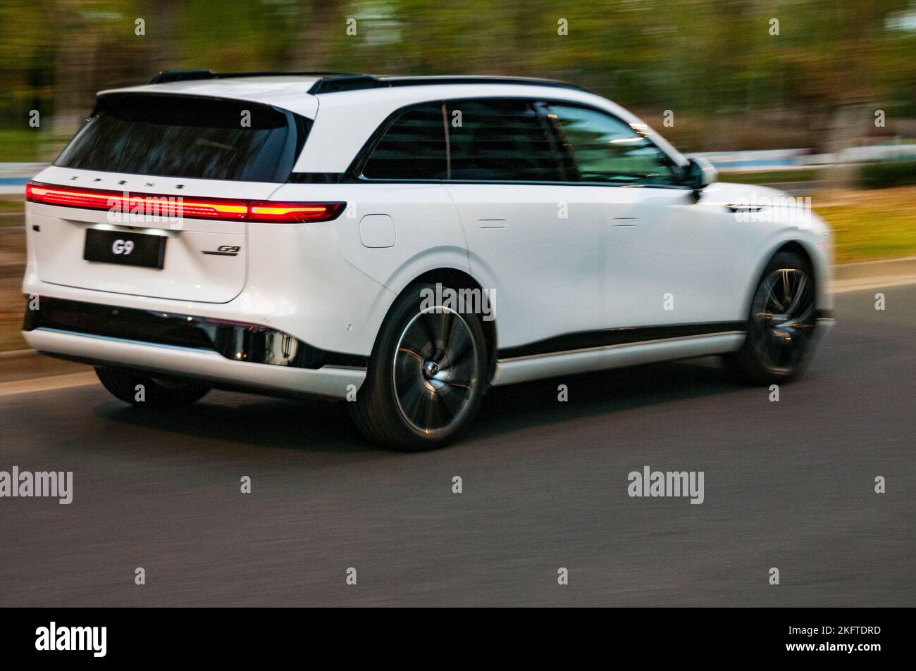 Long range 4WD performance version of the XPeng G9 electric SUV being ...