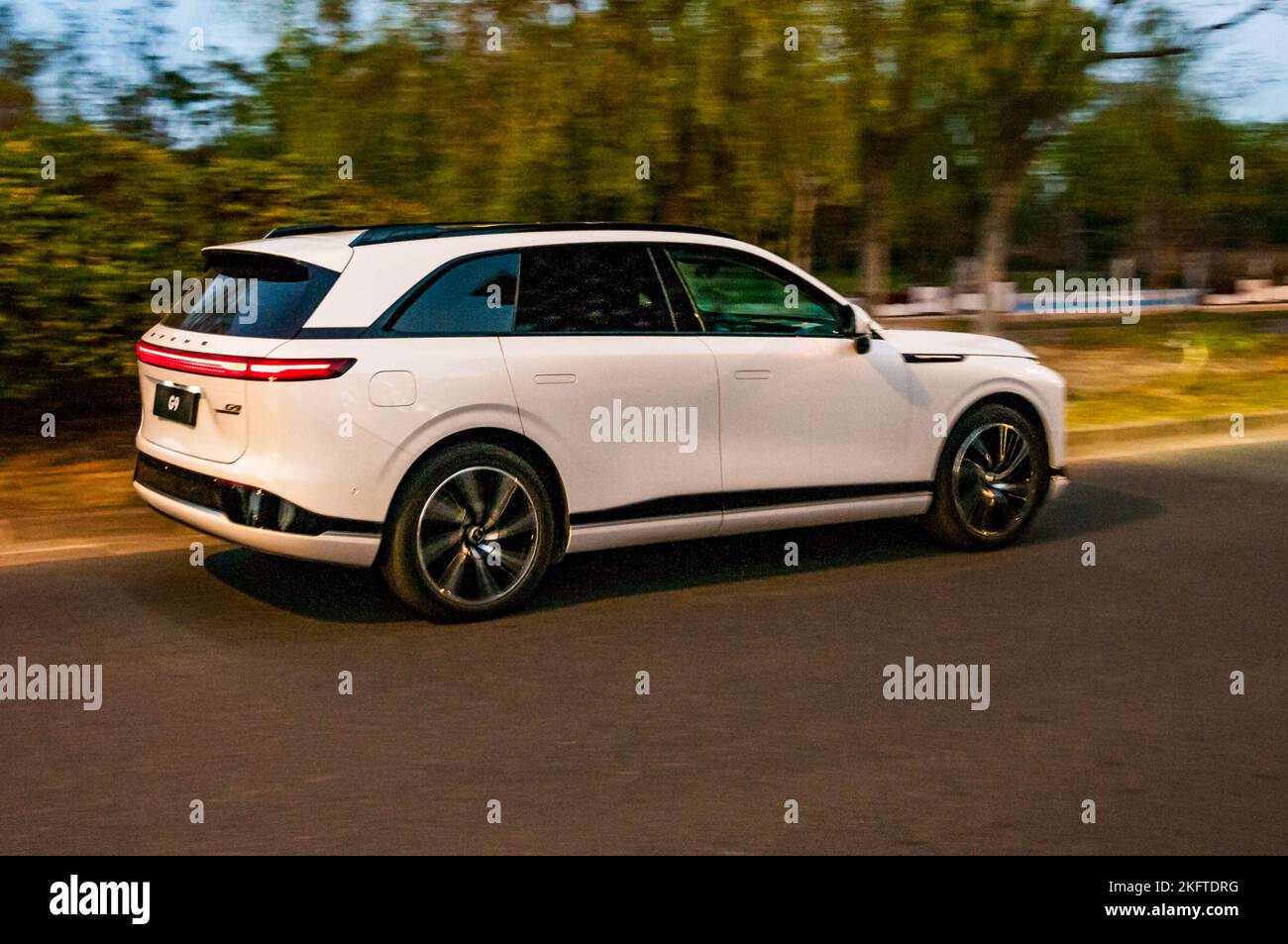 Long range 4WD performance version of the XPeng G9 electric SUV being ...