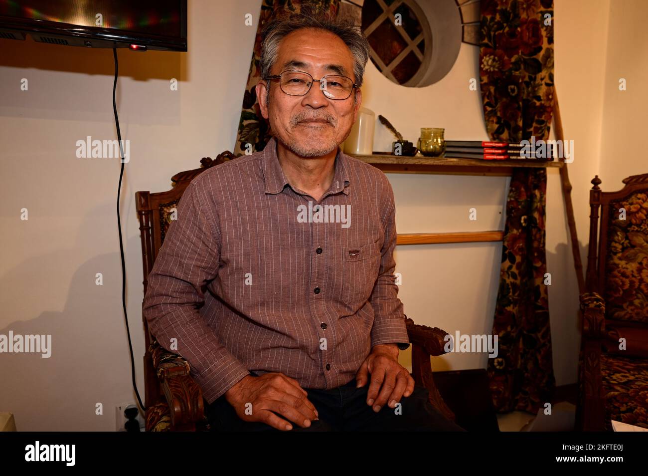 Hiroshi Kojima aka Keiun Naohiro beim Japan-Tag im Lausitz-Museum ...