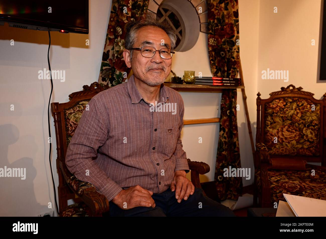Hiroshi Kojima aka Keiun Naohiro beim Japan-Tag im Lausitz-Museum ...